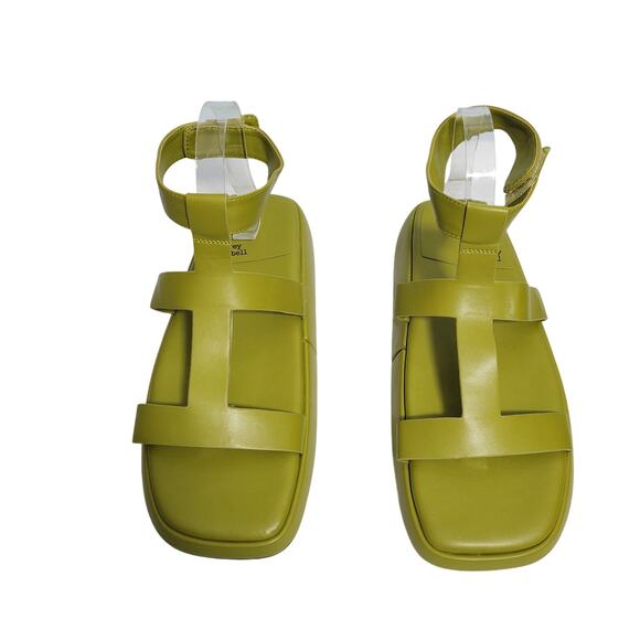 Jeffrey Campbell | Shoes | Jeffrey Campbell Devis Wedge Green Leather ...